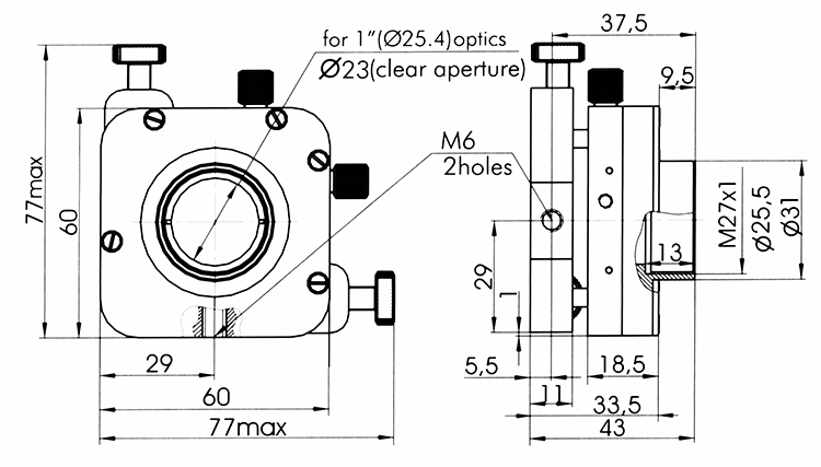 πシェイパー 6_6 シリーズ 高効率レーザービームシェイパー AdlOptica Optical System - FITリーディンテックス株式会社